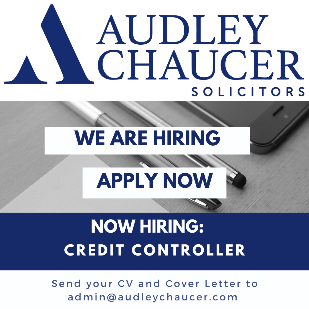 Vacancy - Credit Controller (Part Time) - Audley Chaucer